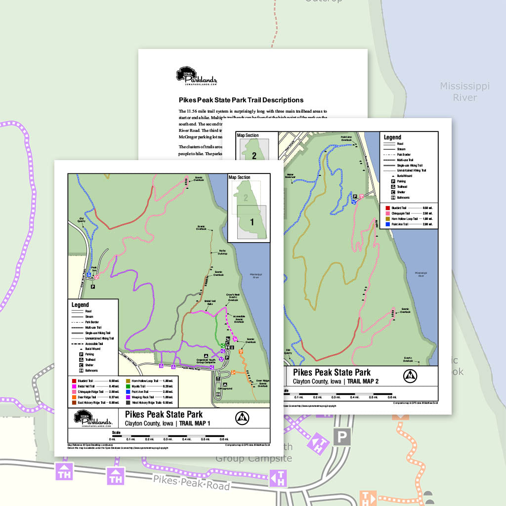 Pikes Peak State Park Trail Map Printable Download – Iowa Parklands