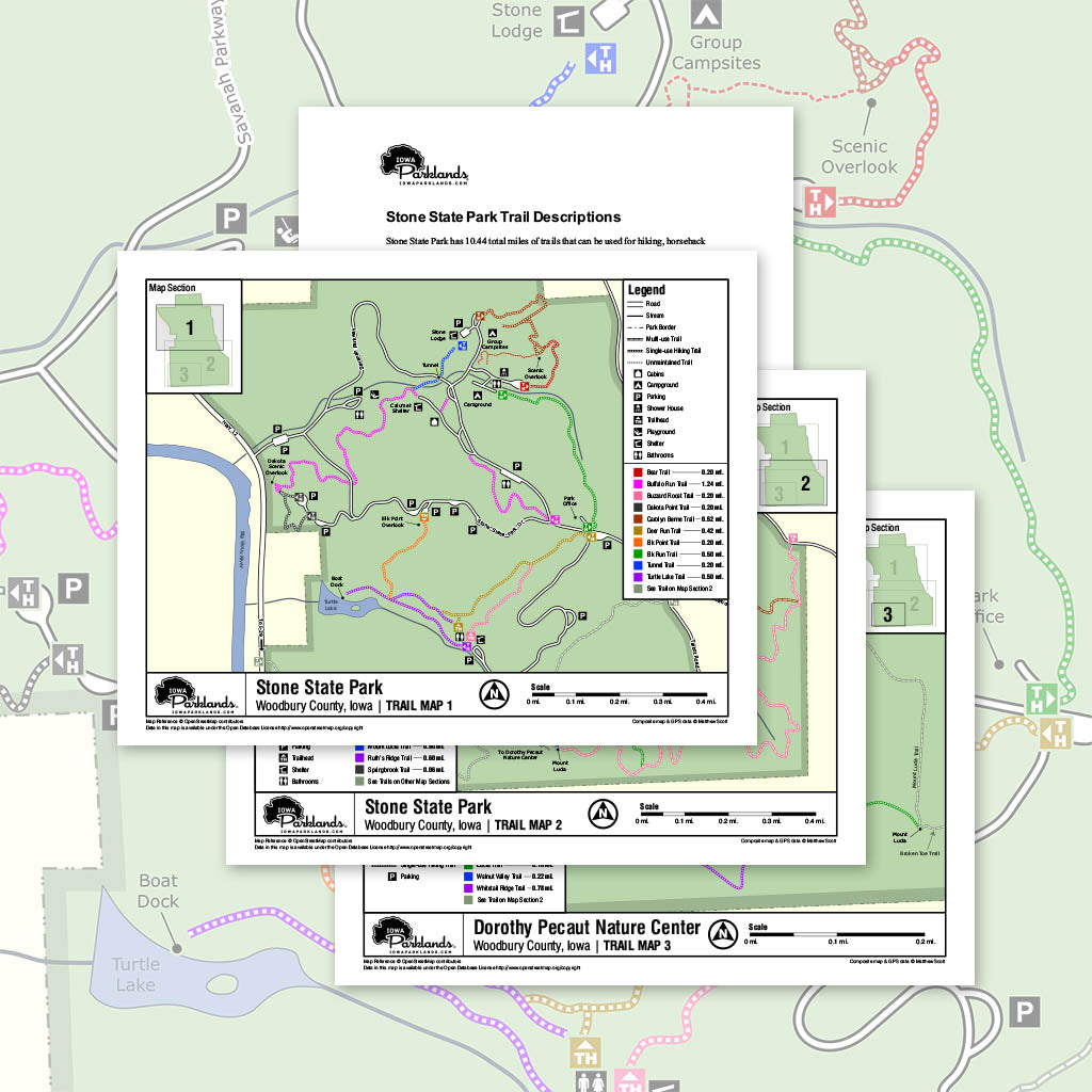 Stone State Park Trail Map Printable Download – Iowa Parklands