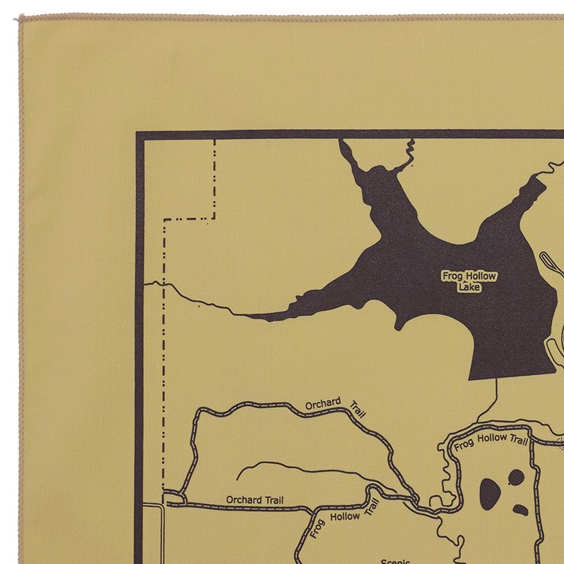 Volga River State Recreation Area Trail Map Bandanna – Iowa Parklands